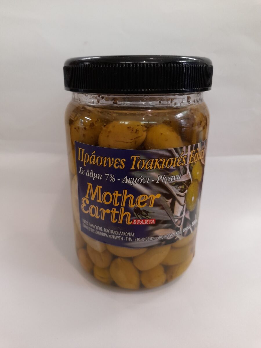 Ελιές πράσινες τσακιστές βιολογικές (0,5kg) Δημ. Κοψιαύτη Σπάρτη ...